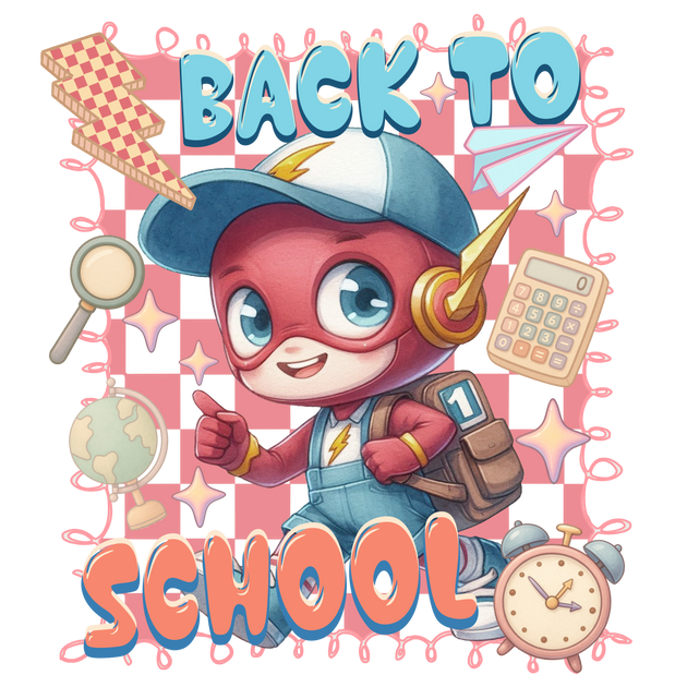 Back to School Boy Running DTF (direct-to-film) Transfer – Twisted Image Transfers