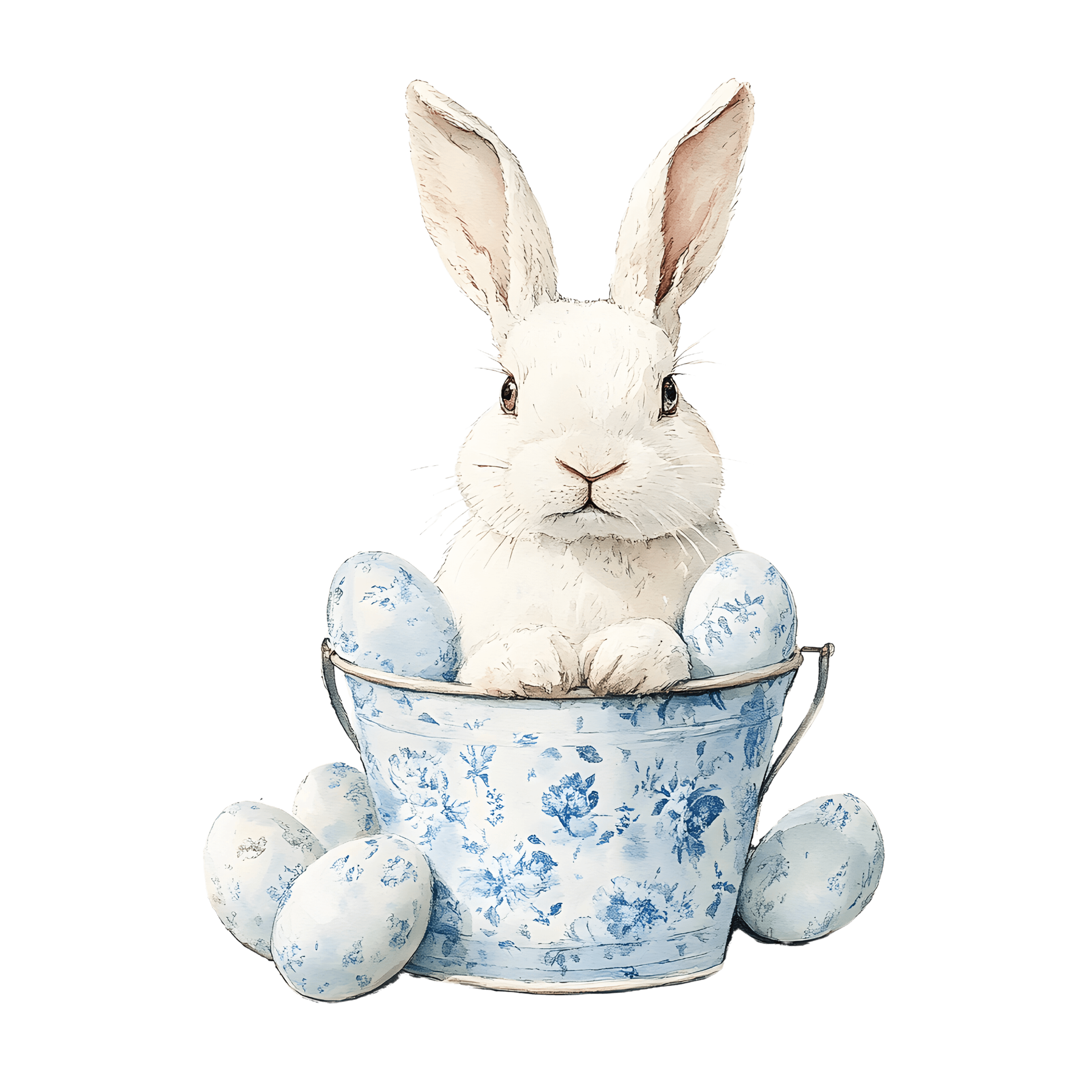 Blue Toile Easter 12 DTF (direct to film) Transfer – Twisted Image Transfers