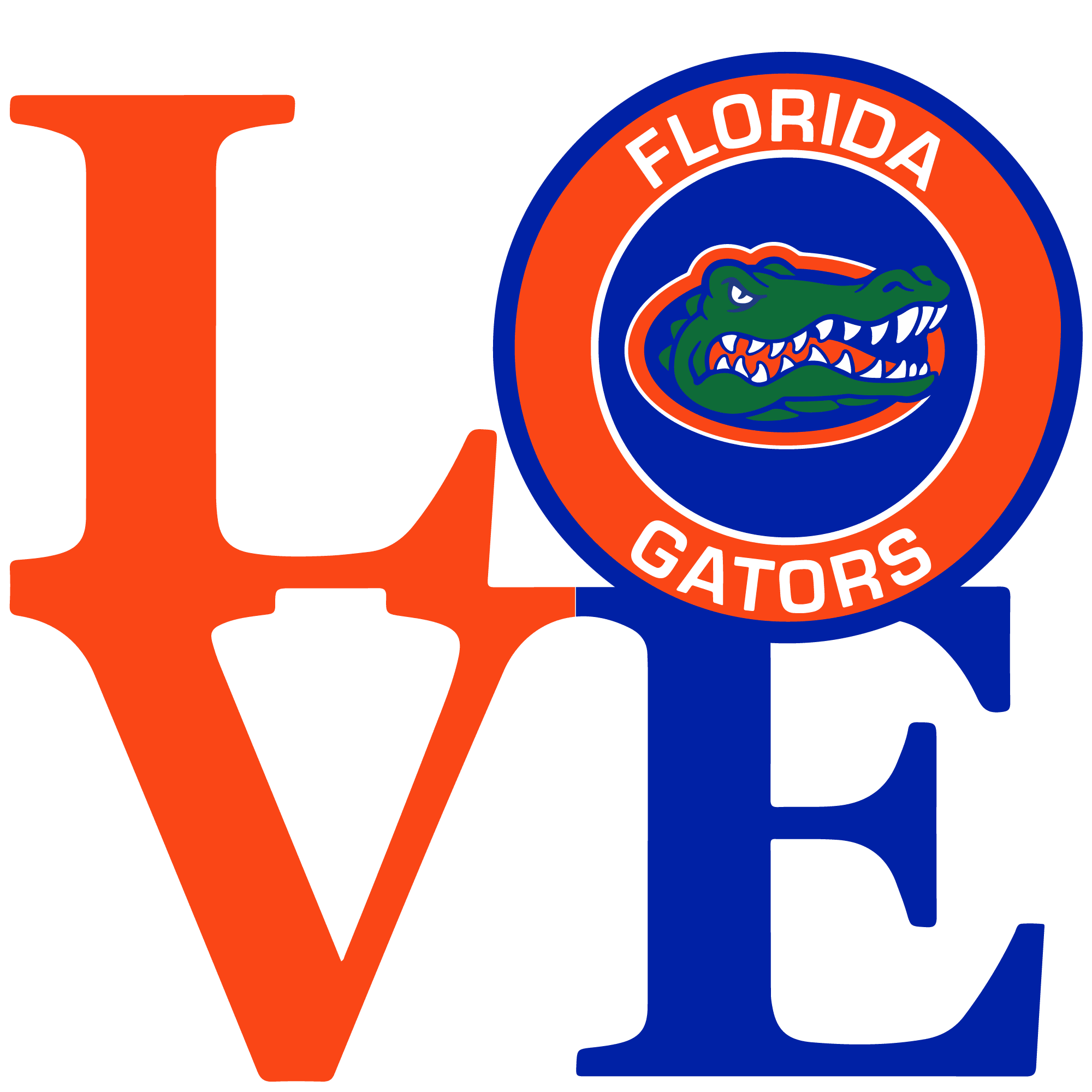 Florida Gators Love DTF (direct-to-film) Transfer – Twisted Image Transfers