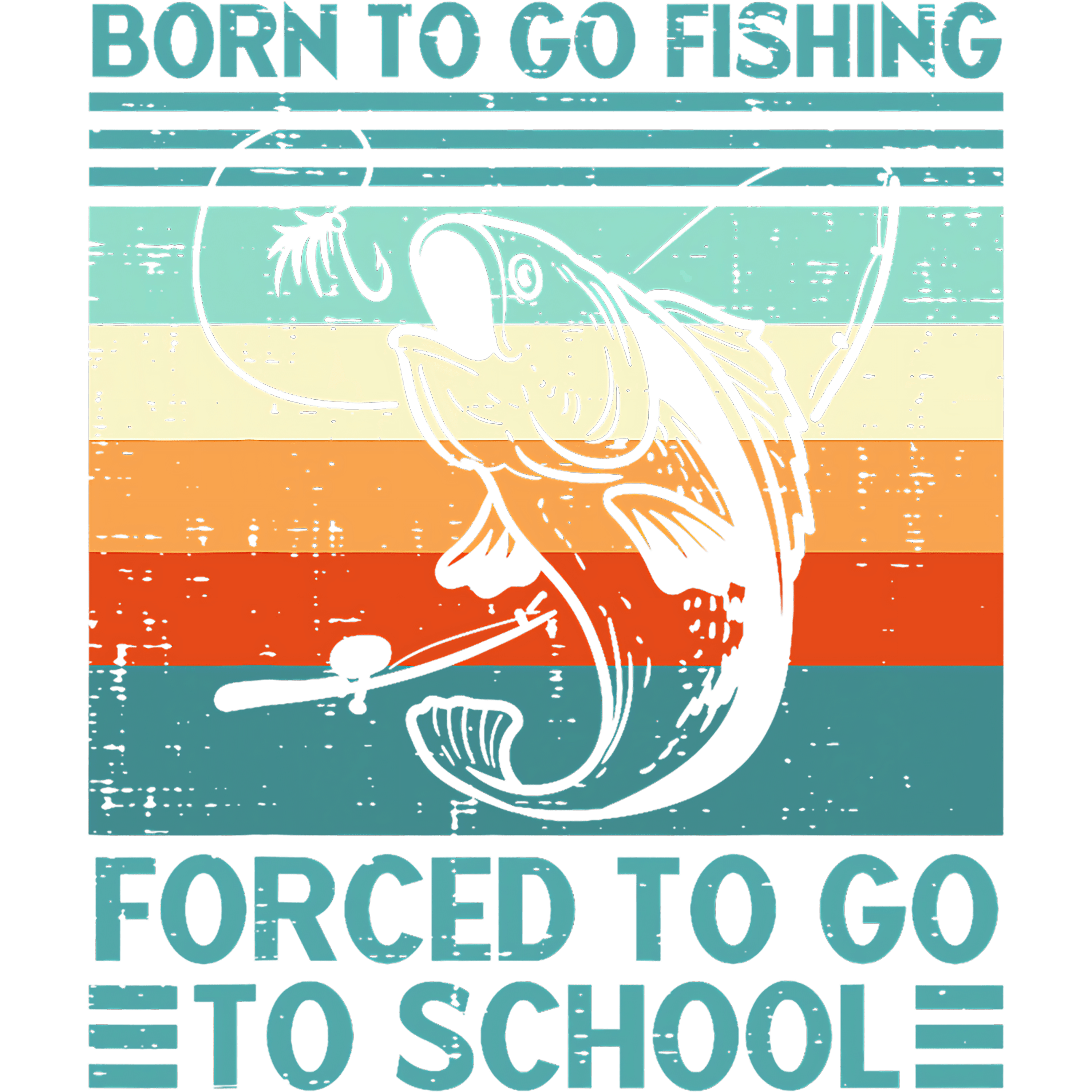 Forced to go to School Fisher DTF (direct-to-film) Transfer – Twisted Image Transfers
