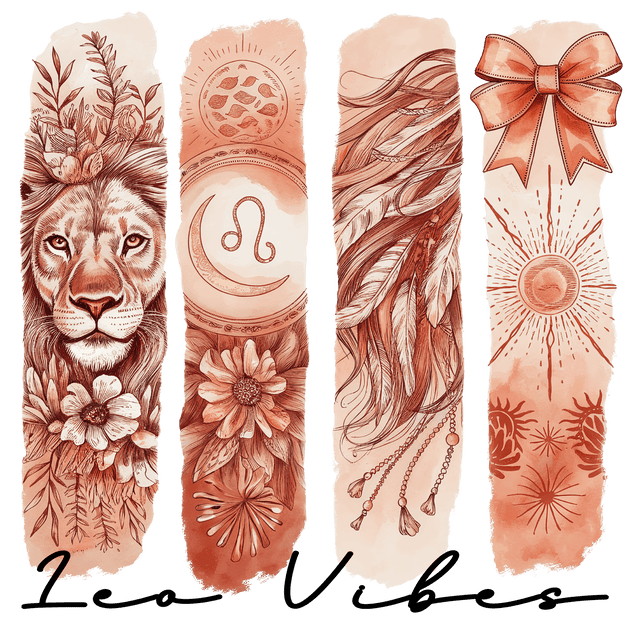 Leo Vibes Lion in Brush Stroke DTF (direct-to-film) Transfer – Twisted Image Transfers