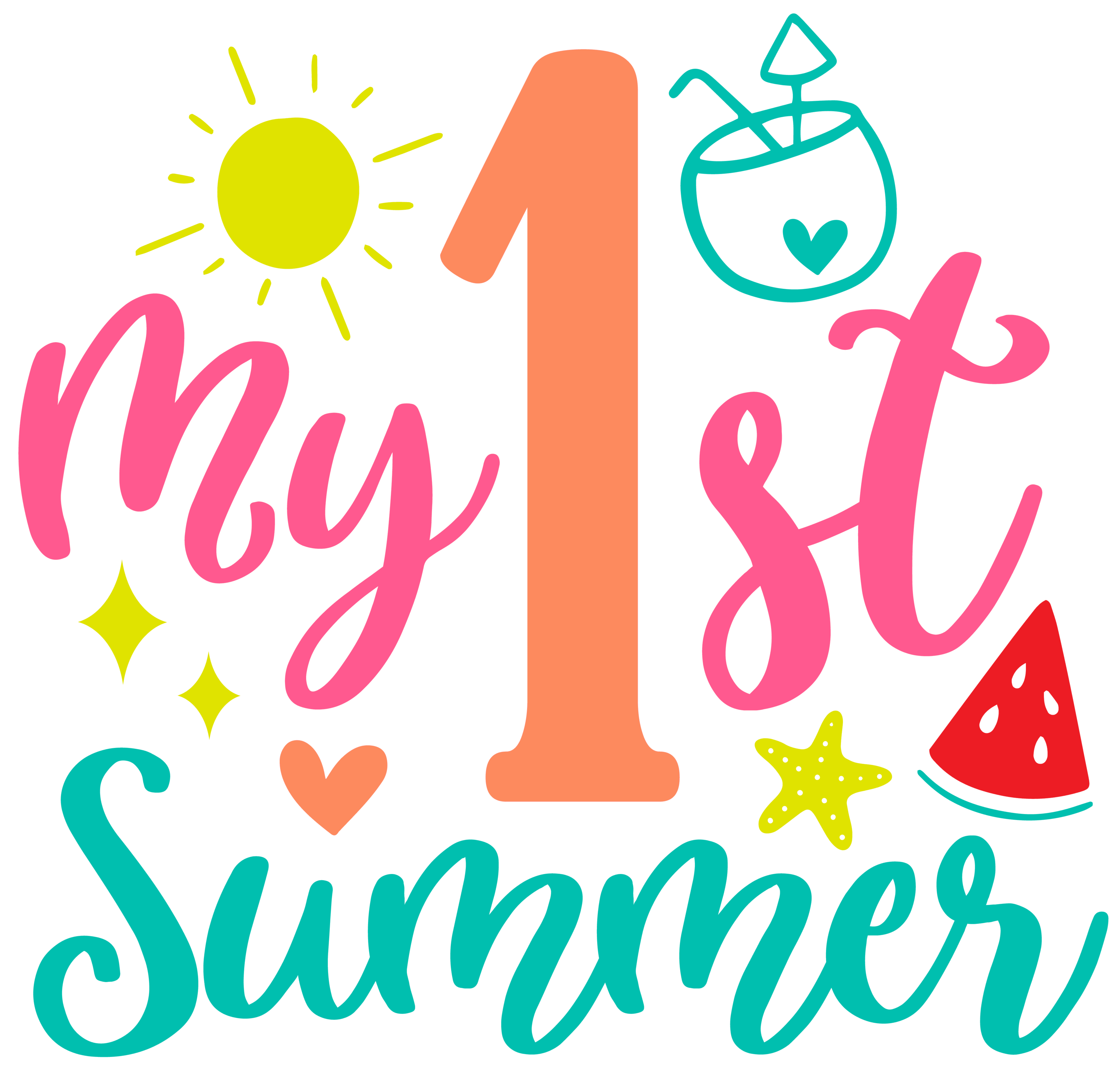My First Summer Dtf Direct To Film Transfer Twisted Image Transfers
