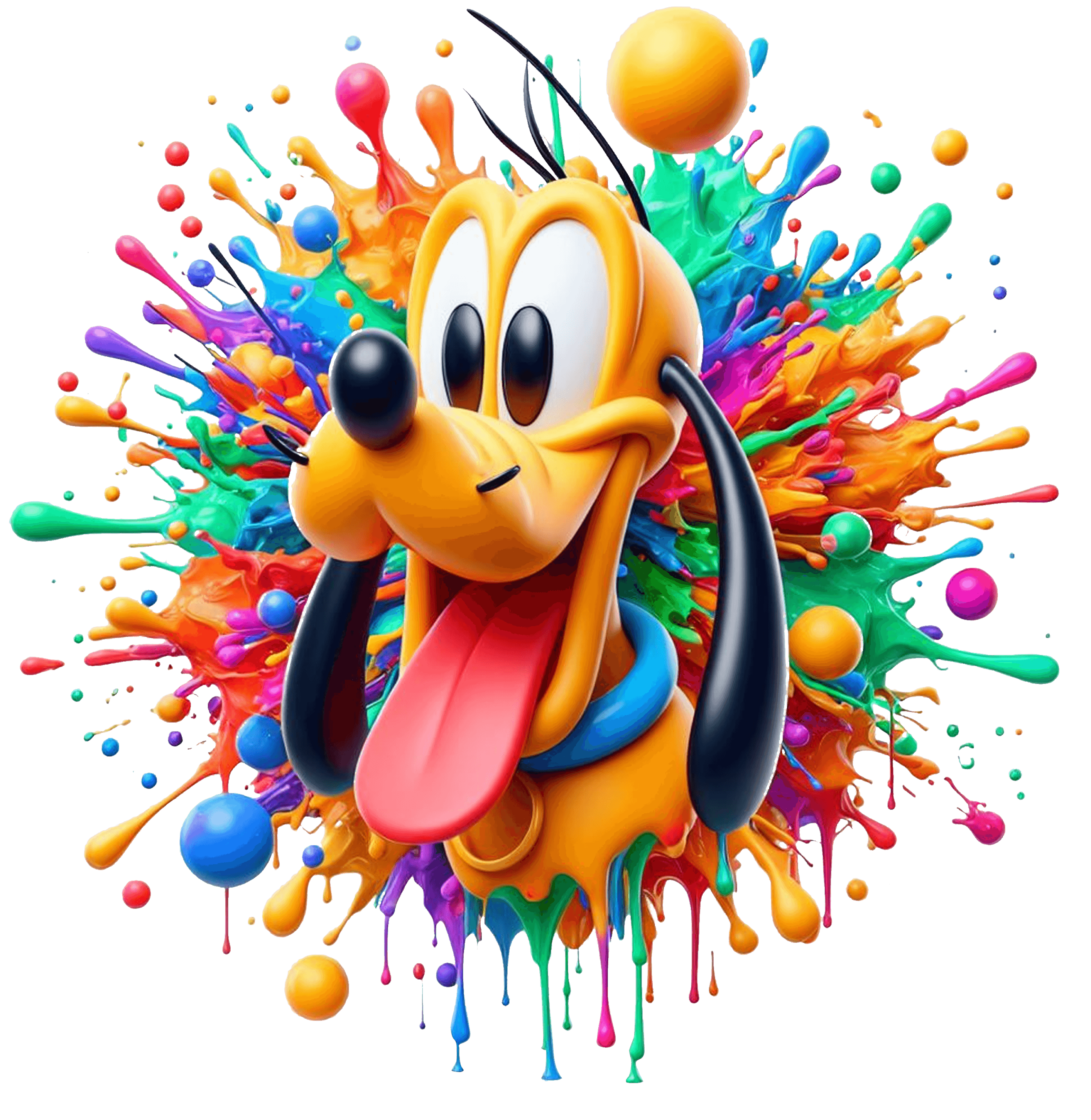 Pluto Color Drip DTF (direct-to-film) Transfer – Twisted Image Transfers