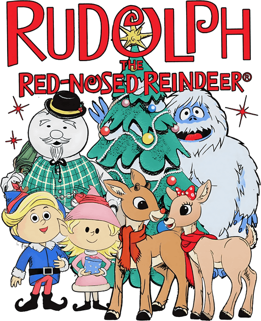 Rudolph The Red Nosed Reindeer and Friends Christmas DTF (direct-to ...
