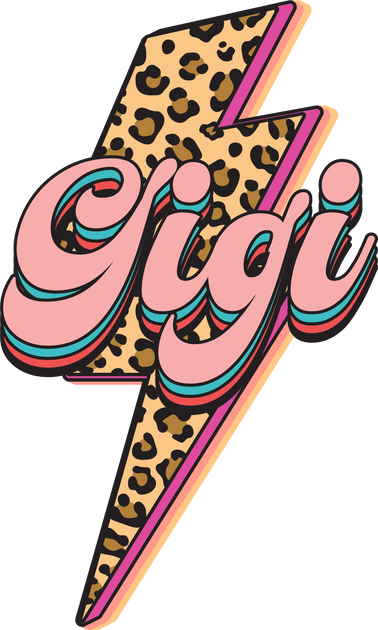 Leopard Lightning Bolt Gigi Dtf Direct To Film Transfer Twisted