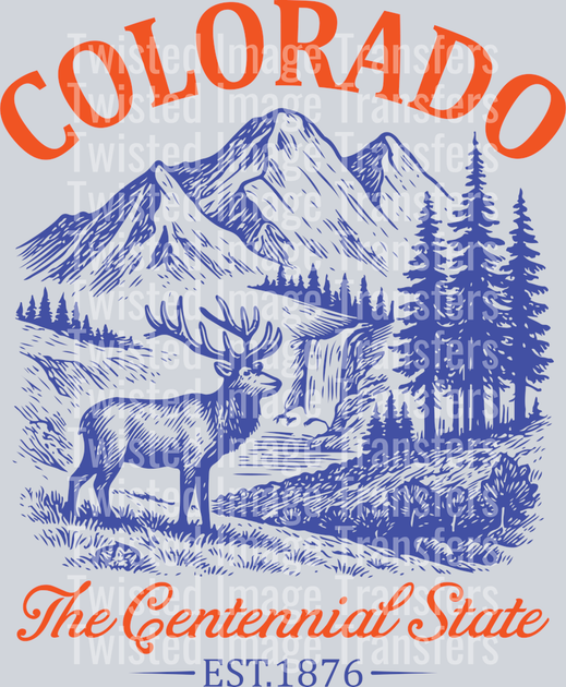 Colorado The Centennial State DTF (direct-to-film) Transfer – Twisted ...