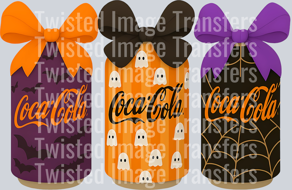 Halloween Soda Cans DTF (direct-to-film) Transfer – Twisted Image Transfers