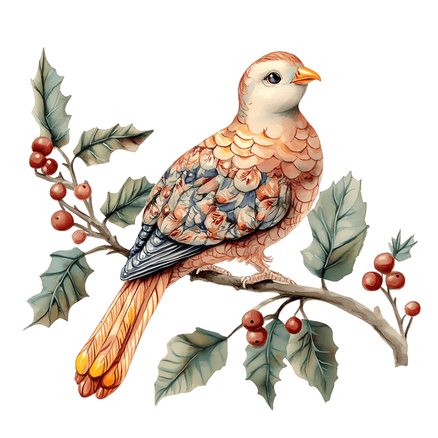 12 Days of Christmas Partridge in Tree DTF (direct-to-film) Transfer ...