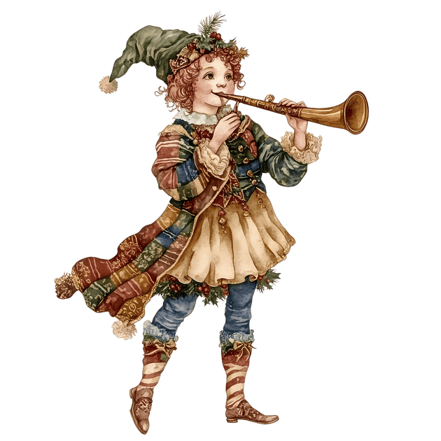 12 Days of Christmas Piper With Scarf DTF (direct-to-film) Transfer ...