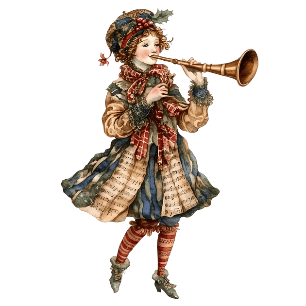 12 Days of Christmas Piper in Lace Up Heels DTF (direct-to-film ...