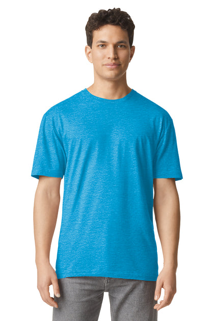 Gildan ® Light Cotton Tee 3000 - Heather Sapphire – Twisted Image Transfers
