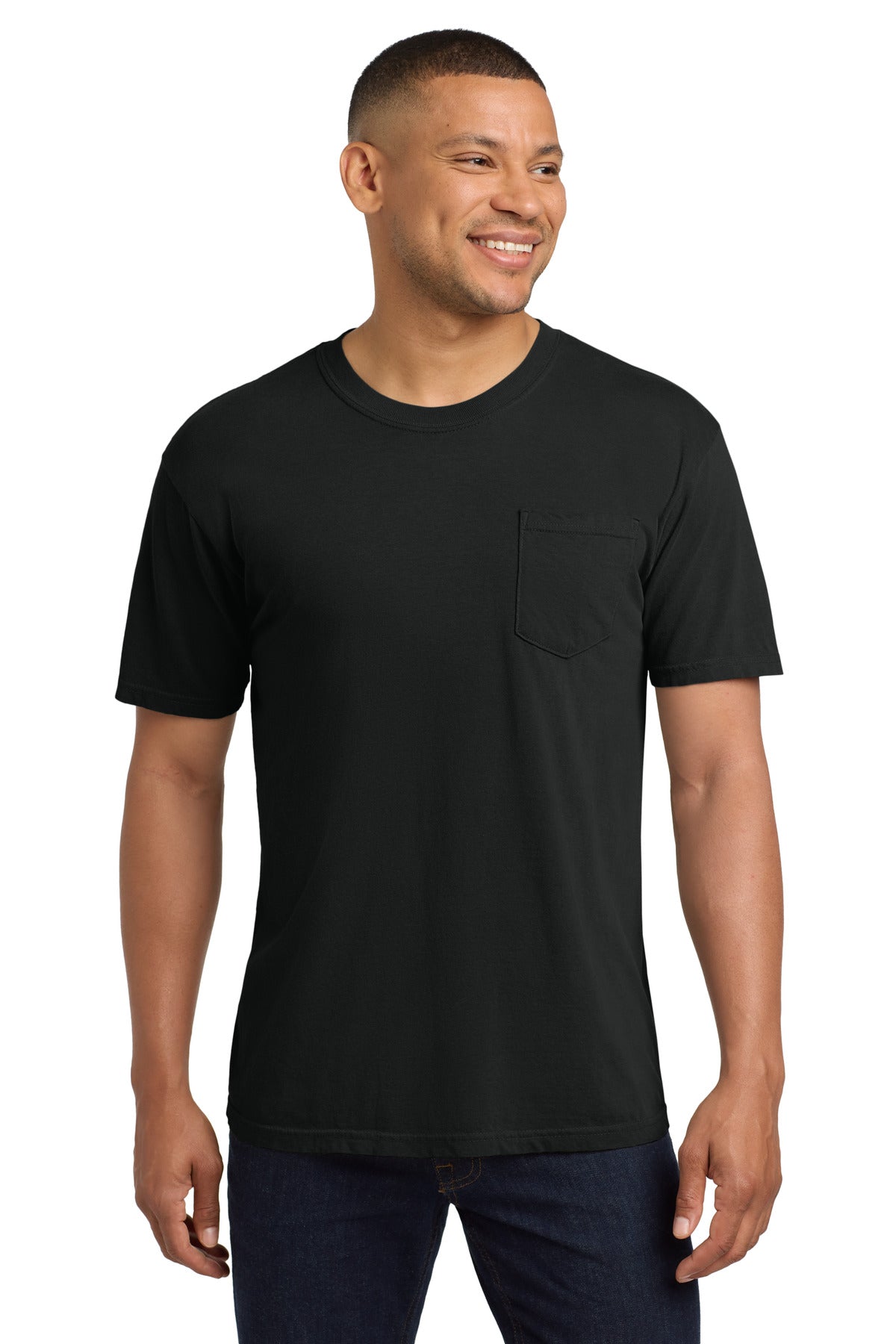 COMFORT COLORS ® Heavyweight Ring Spun Pocket Tee. 6030 - Black ...