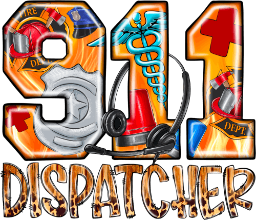 911 Dispatch DTF (direct-to-film) Transfer – Twisted Image Transfers
