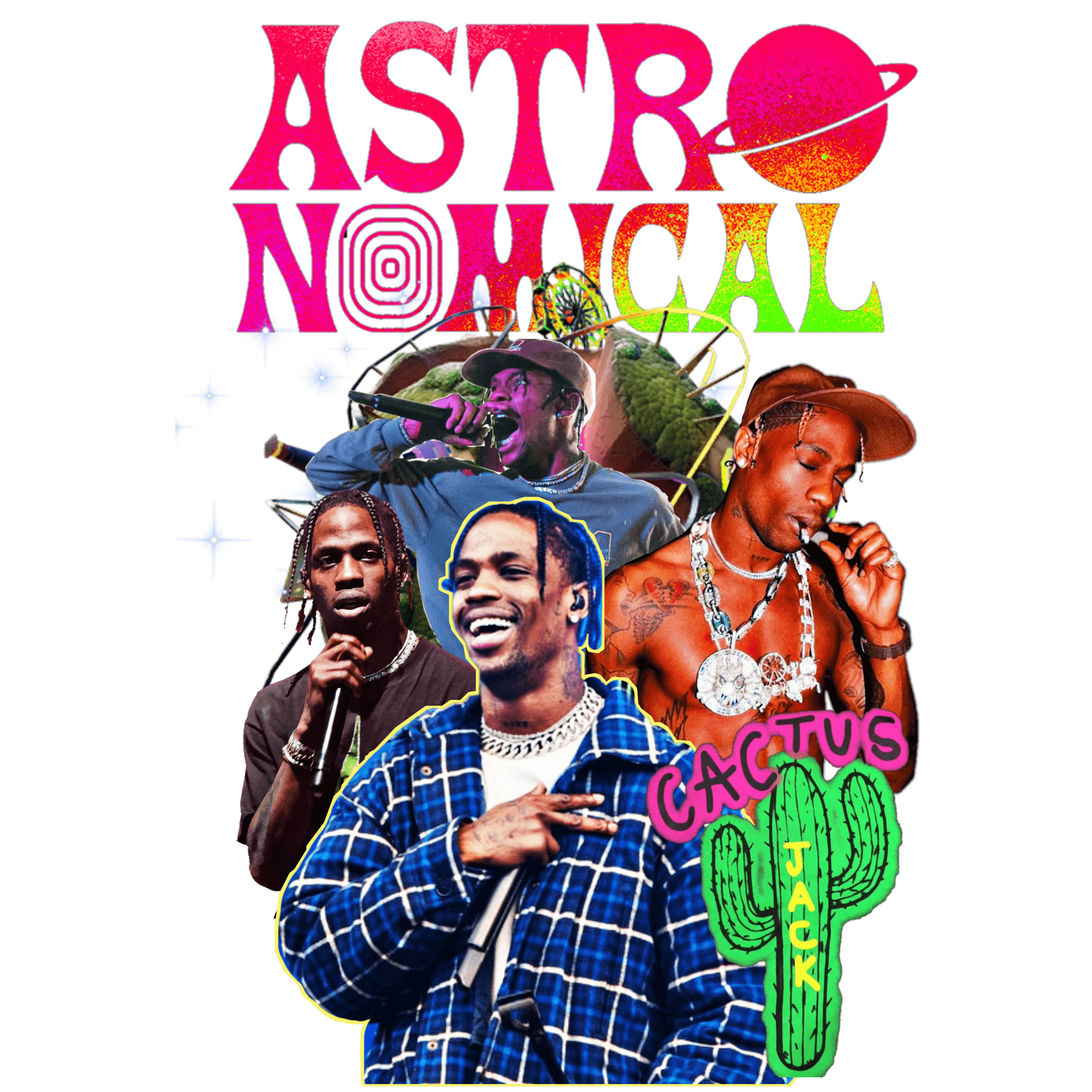 Astro Nomical Sing Smoke With Cactus DTF (direct-to-film) Transfer ...