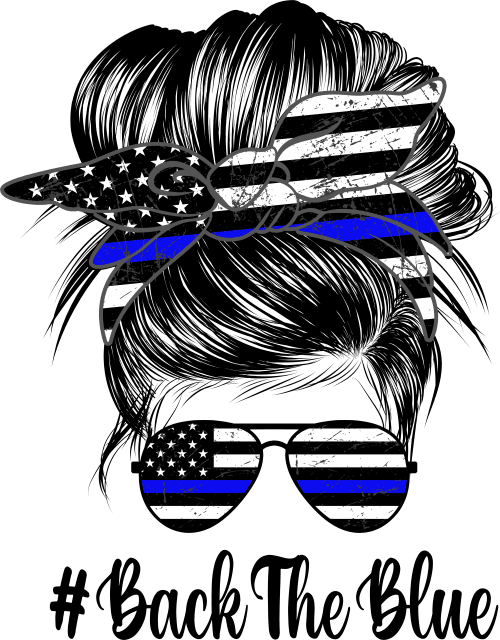 Back The Blue DTF (direct-to-film) Transfer – Twisted Image Transfers