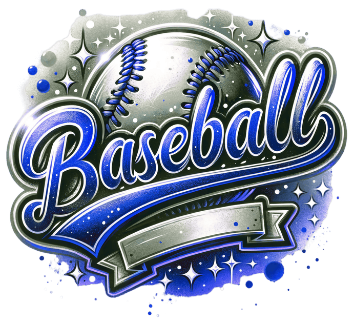 Baseball Blank Colordrip Royal Blue DTF (direct-to-film) Transfer ...