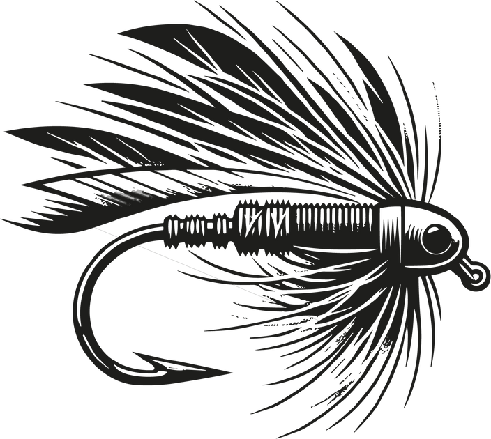 Black Fly Fishing Lure DTF (direct-to-film) Transfer – Twisted Image ...