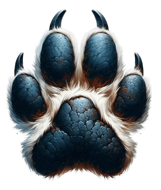 Black Furry Paw DTF (direct-to-film) Transfer – Twisted Image Transfers