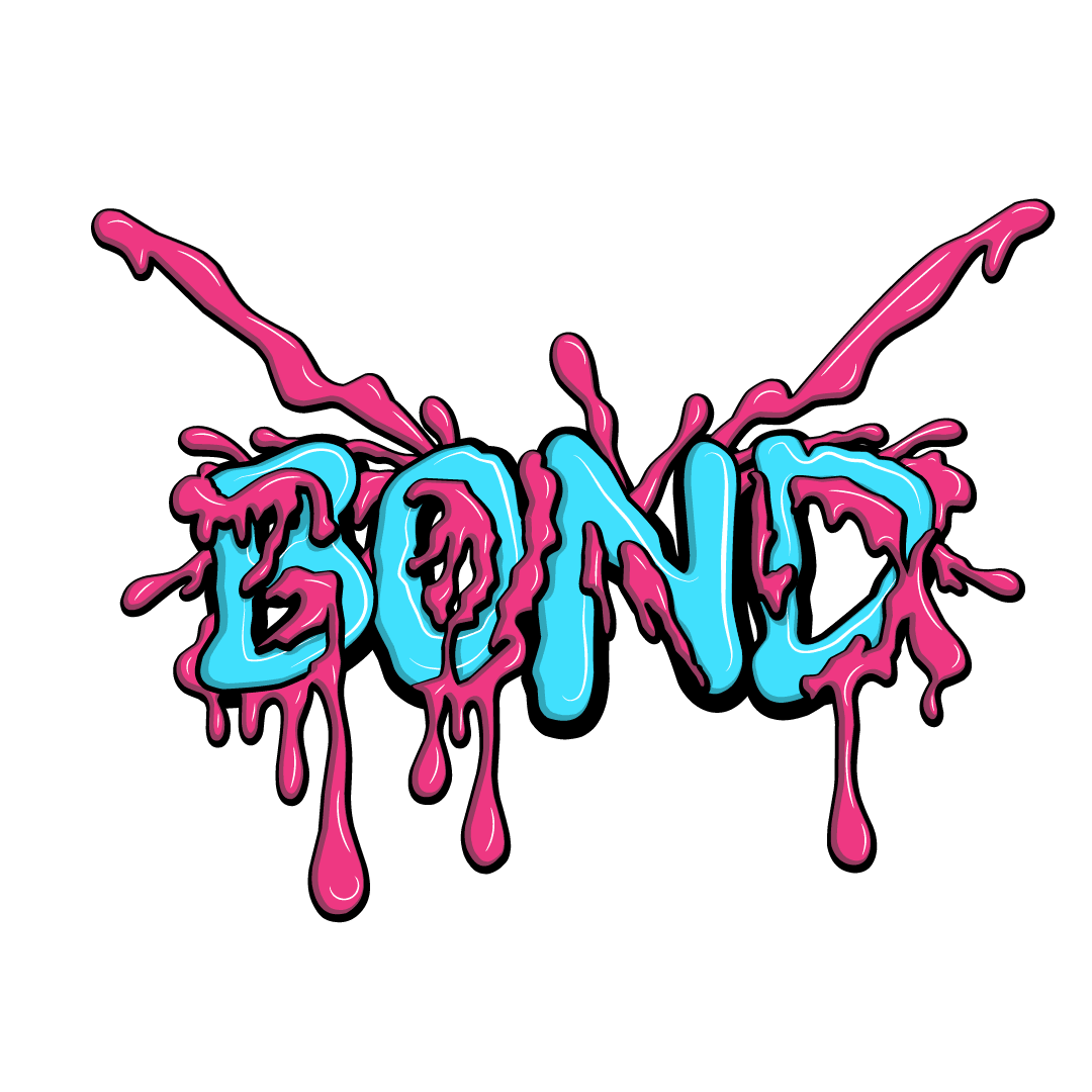 Blue & Pink Bond Color Drip DTF (direct-to-film) Transfer – Twisted ...