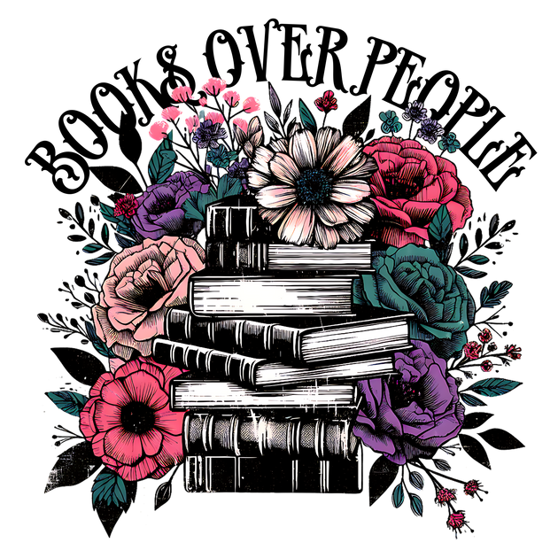 Books Over People Books Stacked DTF (direct-to-film) Transfer – Twisted ...