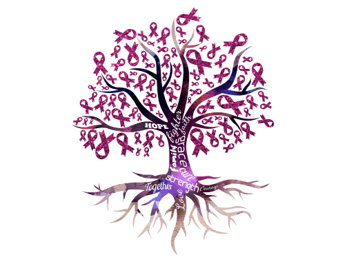 Breast Cancer Tree B DTF (direct-to-film) Transfer – Twisted Image ...