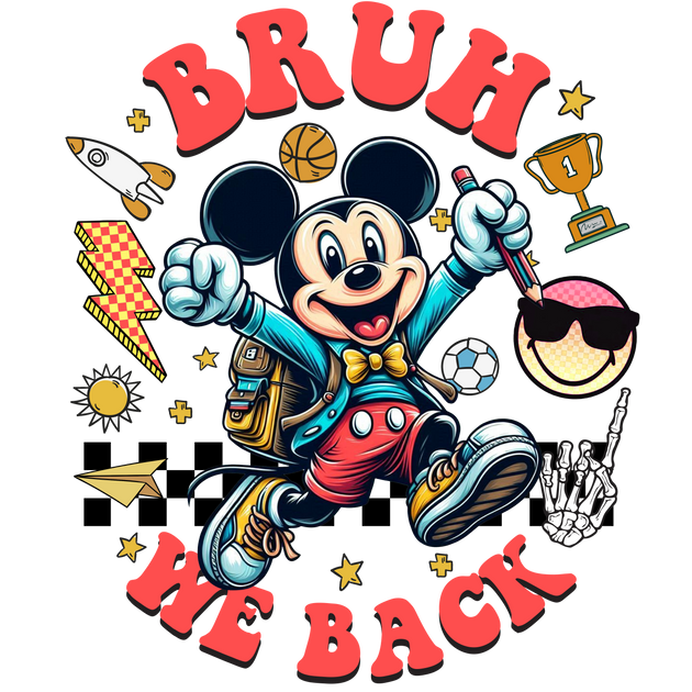 Bruh Mickey Rocket & More DTF (direct-to-film) Transfer – Twisted Image ...
