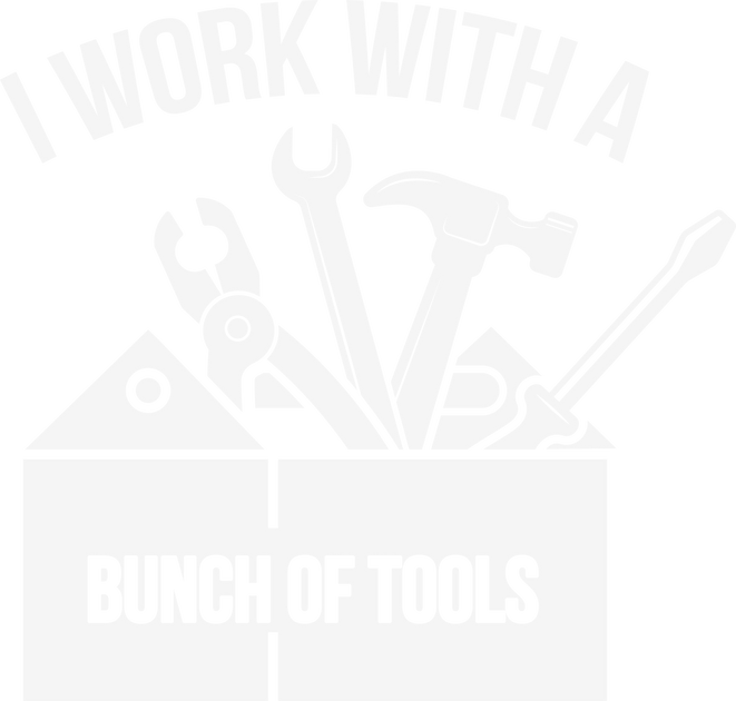 Bunch of Tools in White Font DTF (direct-to-film) Transfer – Twisted ...