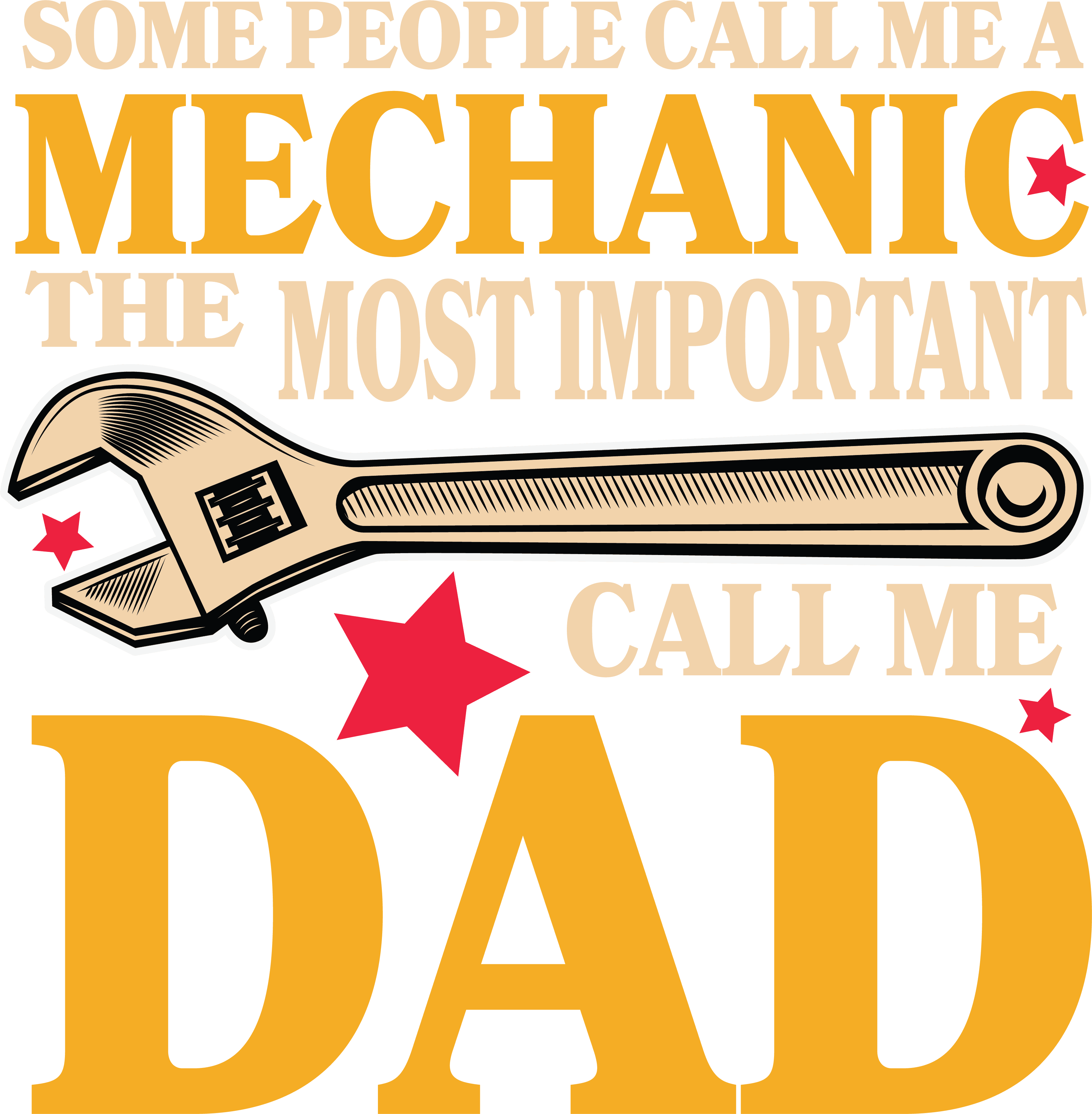 Call Me Dad & Red Stars DTF (direct-to-film) Transfer – Twisted Image ...