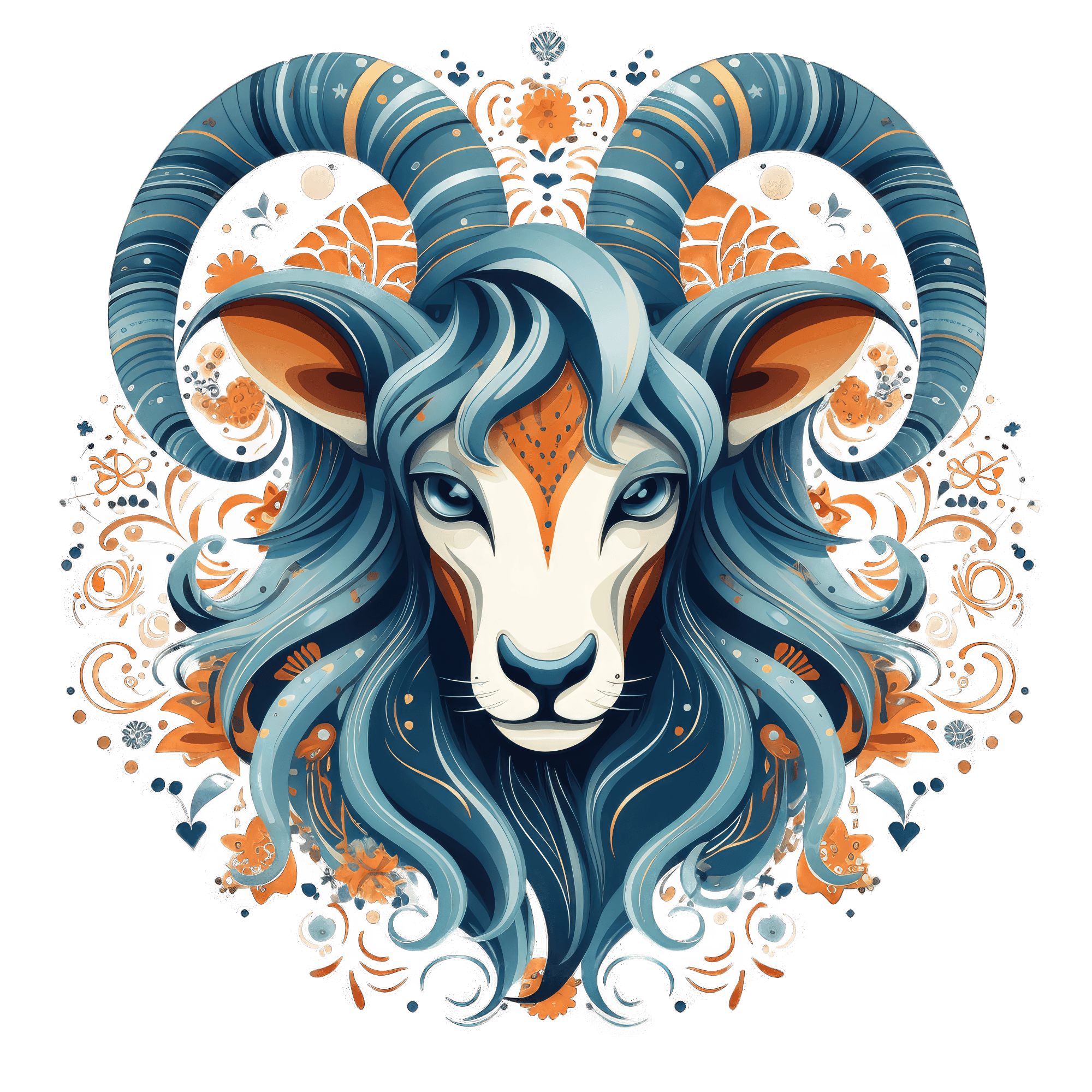 Capricorn Zodiacs Goat DTF (direct-to-film) Transfer – Twisted Image ...