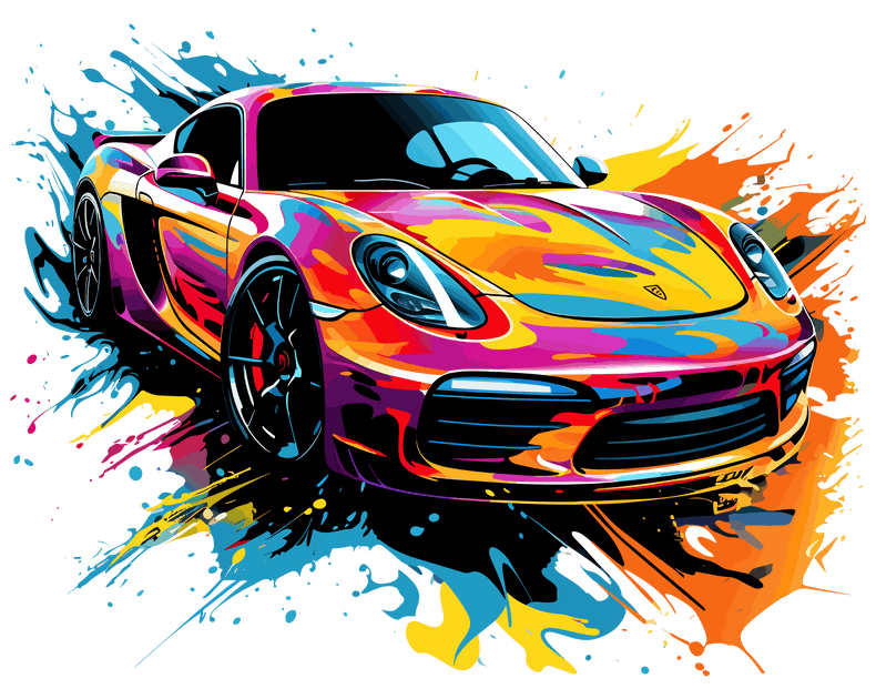 Car Color Drip DTF (direct-to-film) Transfer – Twisted Image Transfers