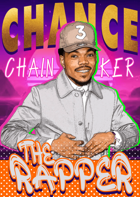Chance The Rapper Hat With a 3 DTF (direct-to-film) Transfer – Twisted ...