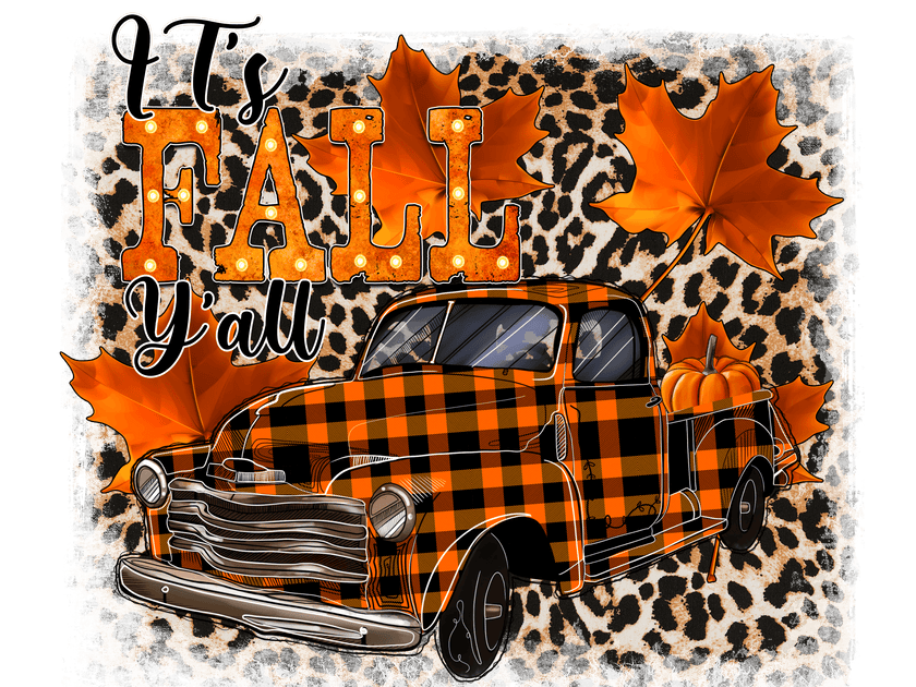 Checkered Fall DTF (direct-to-film) Transfer – Twisted Image Transfers