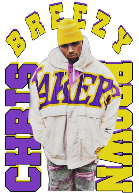 Chris Brown Breezy in Yellow Beanie DTF (direct-to-film) Transfer ...