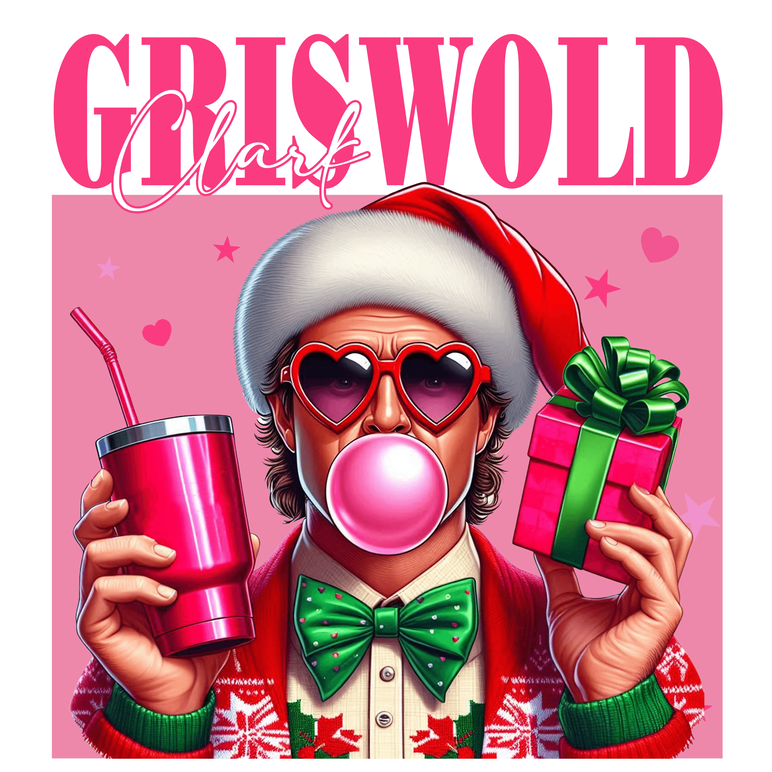Clark Griswold Holding Cup & Gift DTF (direct-to-film) Transfer ...