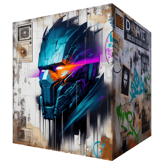 Color Drip Alien Species Street Art Stencil DTF (direct-to-film ...