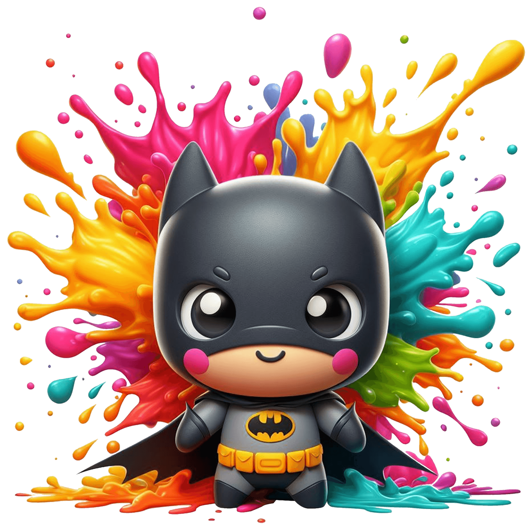 Color Drip Baby Hero Bat DTF (direct-to-film) Transfer – Twisted Image ...