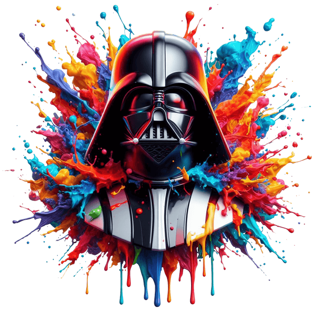 Color Drip Darth Vader DTF (direct-to-film) Transfer – Twisted Image ...