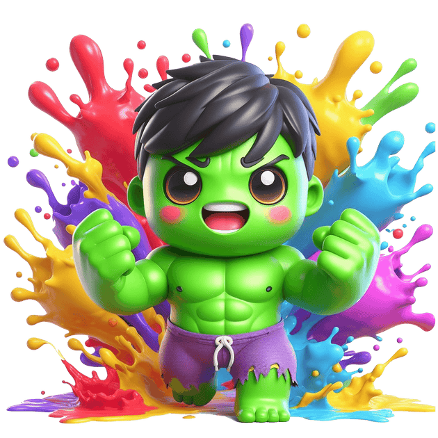 Color Drip Green Hulk DTF (direct-to-film) Transfer – Twisted Image ...