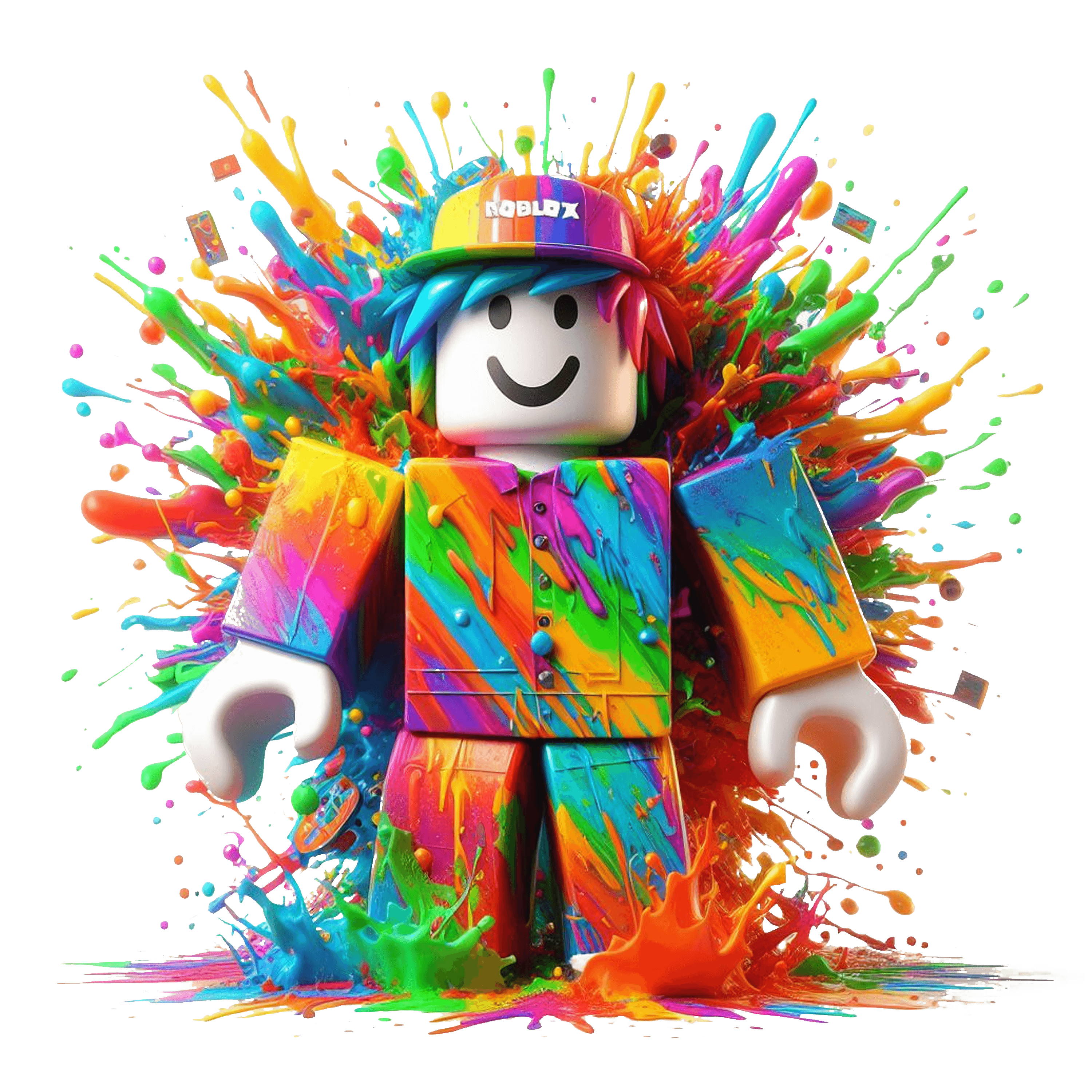 Color Drip Rainbow Roblox DTF (direct-to-film) Transfer – Twisted Image ...