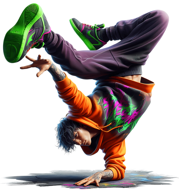 Color Drip Street Dance Performer DTF (direct-to-film) Transfer ...