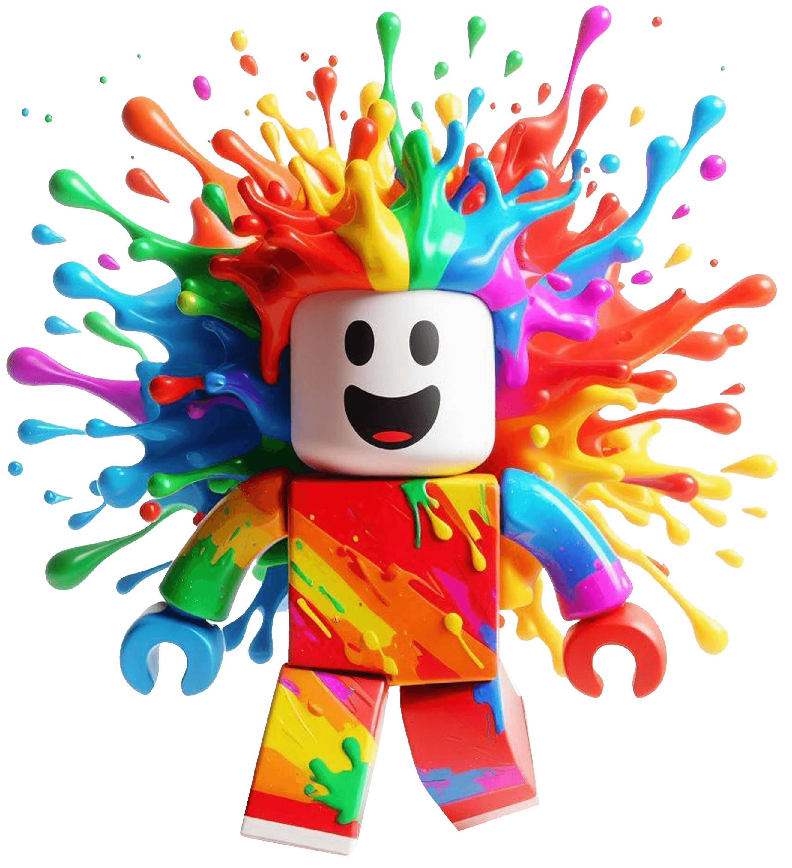 Colorful Color Drip Roblox DTF (direct-to-film) Transfer – Twisted ...