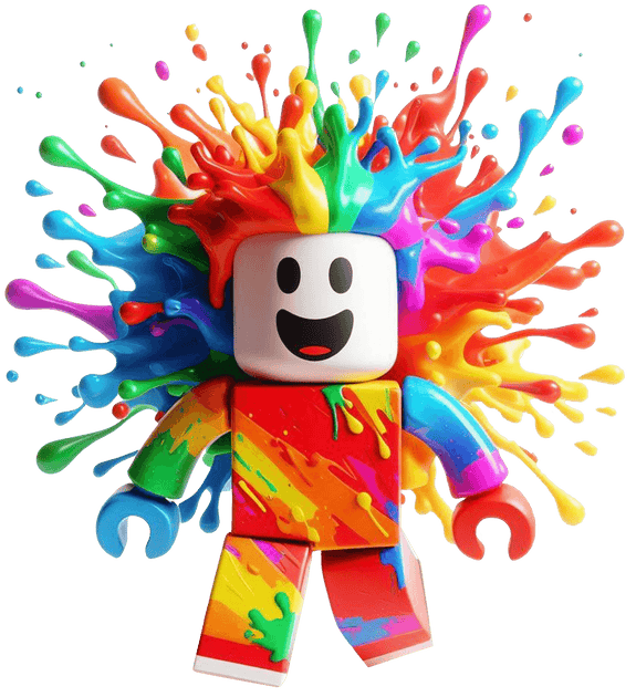 Colorful Color Drip Roblox DTF (direct-to-film) Transfer – Twisted ...