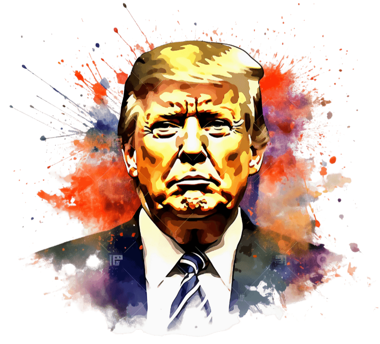 Colorful Trump DTF (direct-to-film) Transfer – Twisted Image Transfers