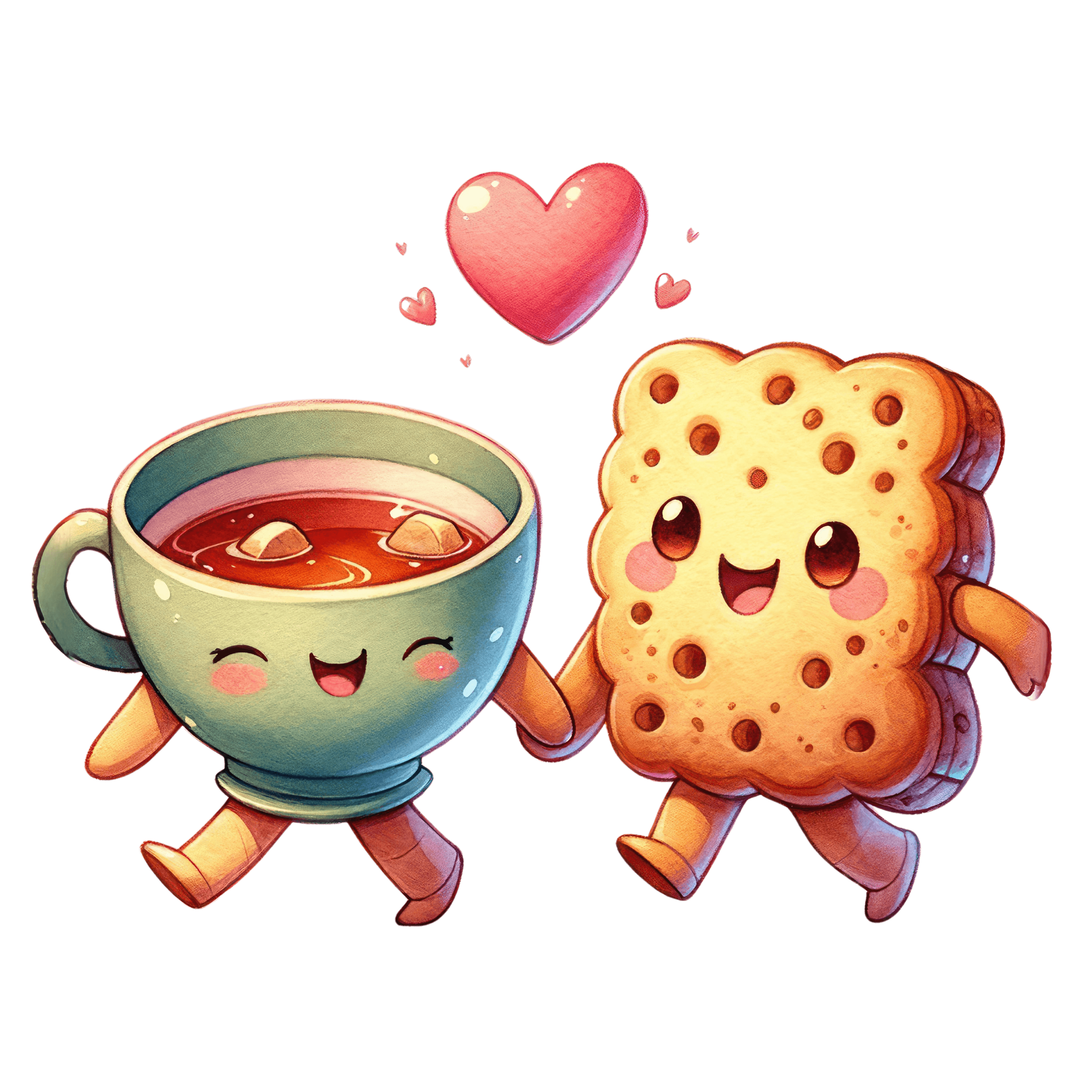 Cup & Friend With Pink Cheeks DTF (direct-to-film) Transfer – Twisted ...