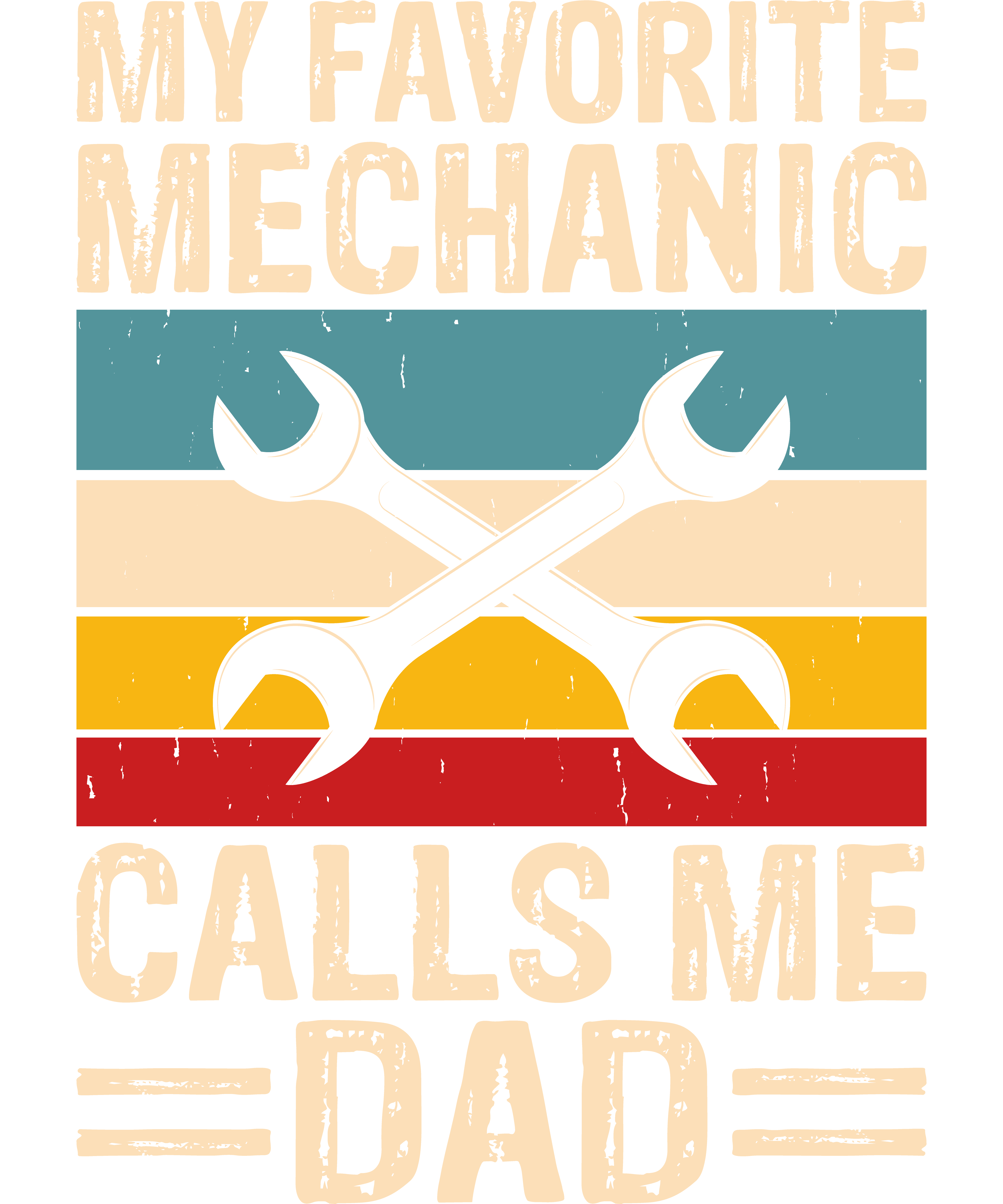 Dad Mechanic Favorite DTF (direct-to-film) Transfer – Twisted Image ...