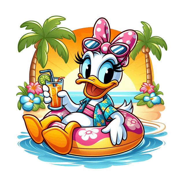 Daisy Floating in Tube DTF (direct-to-film) Transfer – Twisted Image ...