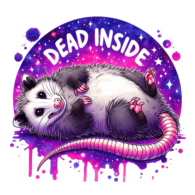 Dead Inside Purple Color Drip DTF (direct-to-film) Transfer – Twisted ...