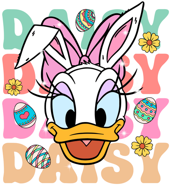 Disney Easter Daisy Duck DTF (direct to film) Transfer – Twisted Image ...