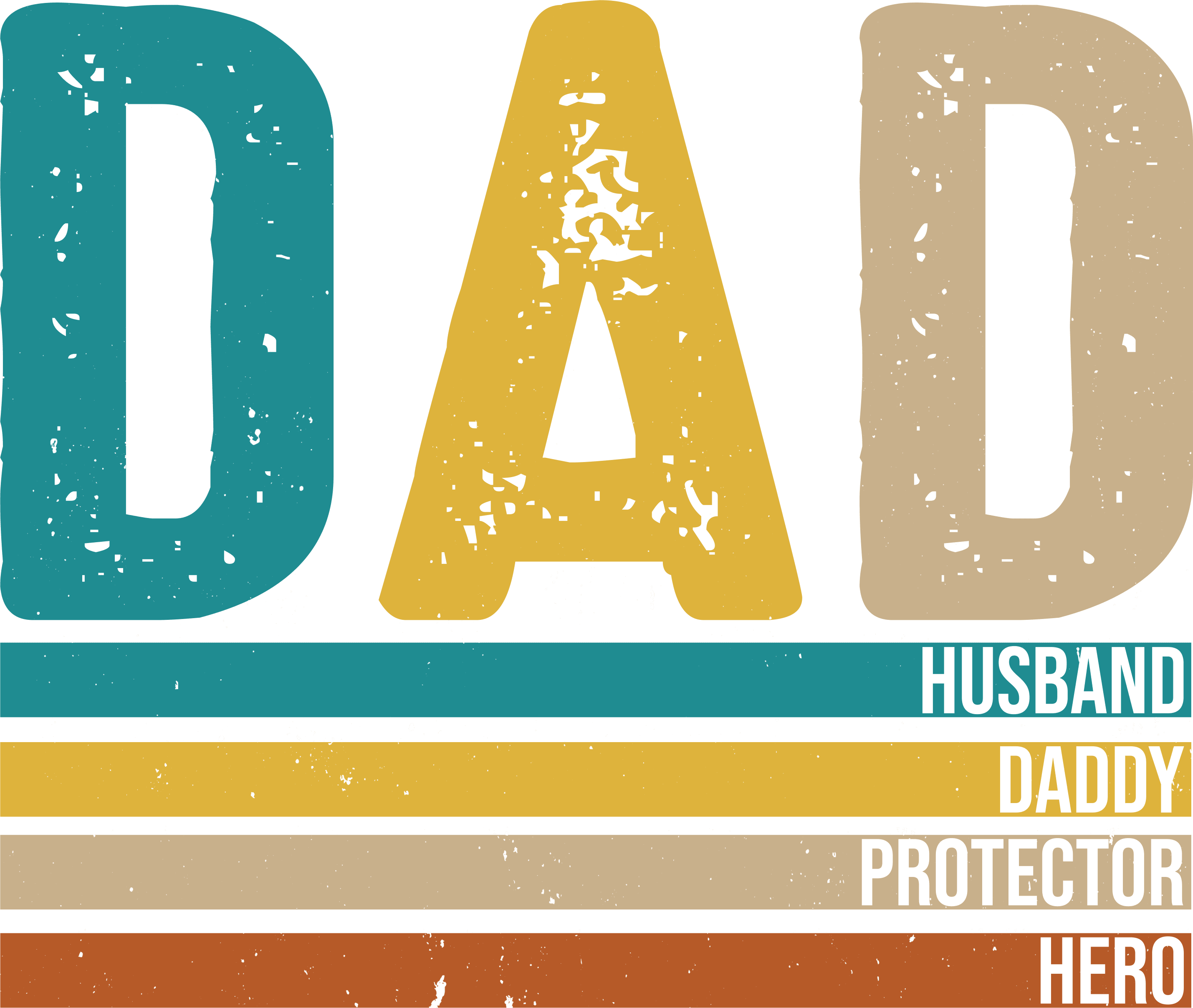 Distressed DAD DTF (direct-to-film) Transfer – Twisted Image Transfers