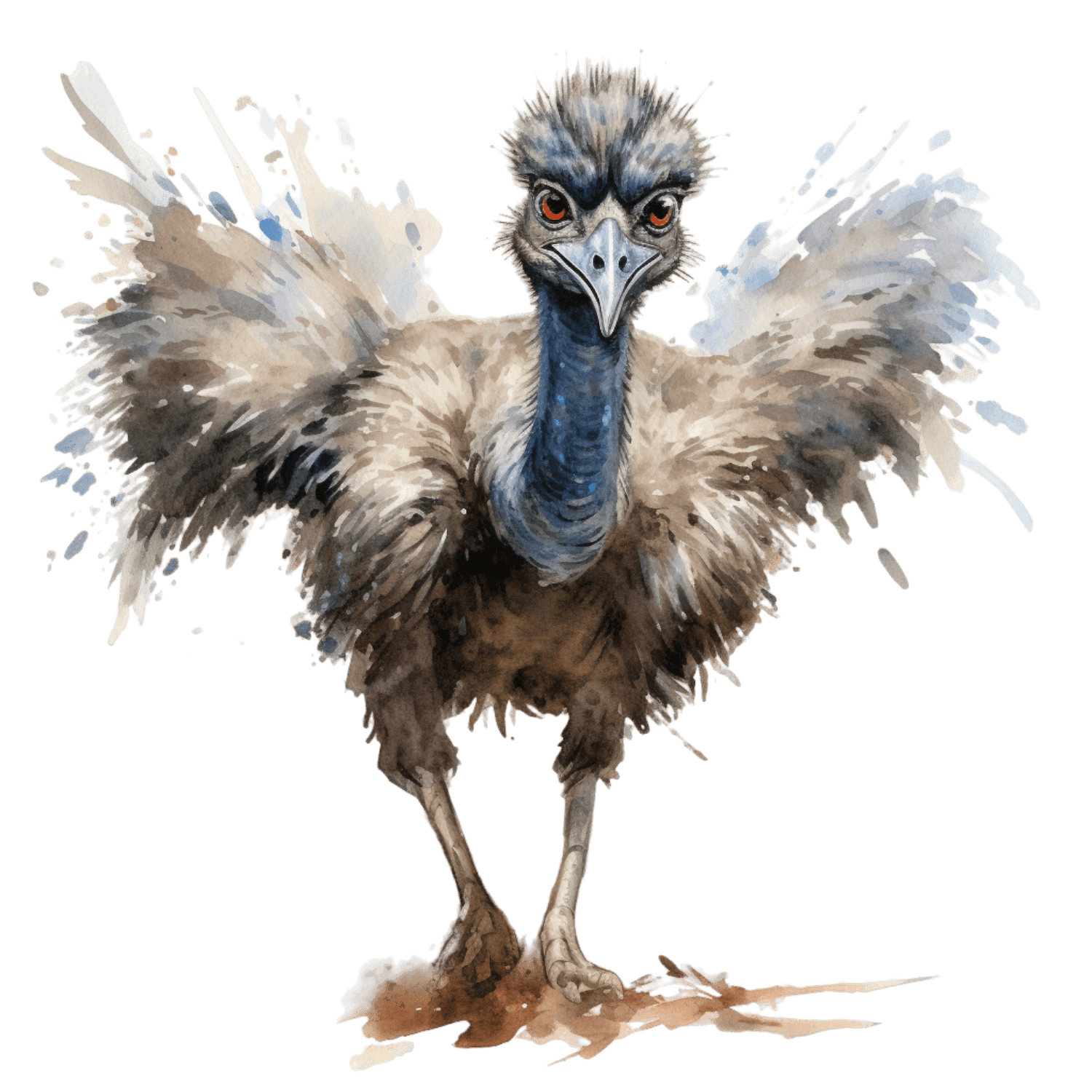 Emu Color Splatter DTF (direct-to-film) Transfer – Twisted Image Transfers